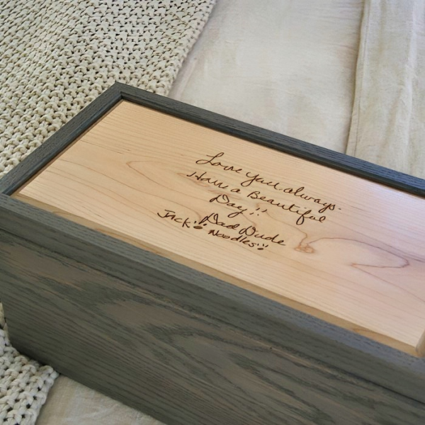 Keepsake Boxes | Engraving Examples