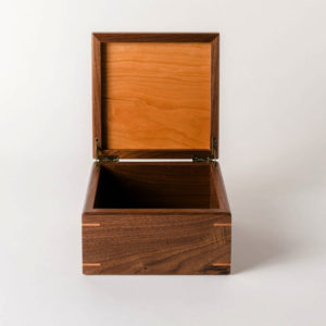 Small Square Keepsake Box – Personalized – Walnut and Cherry | Mad Tree ...