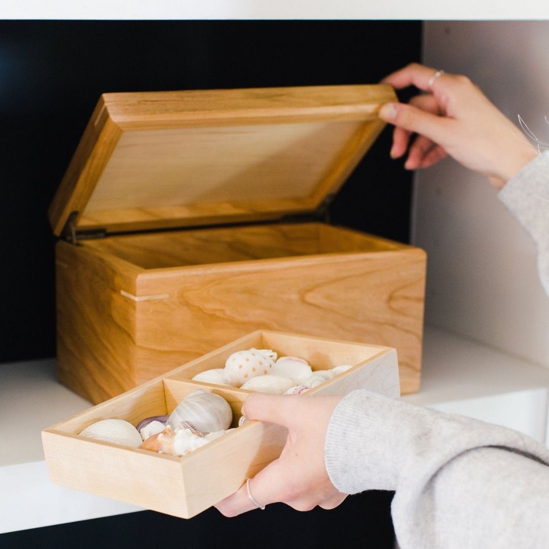 Personalized Keepsake Box for Travel Mementos