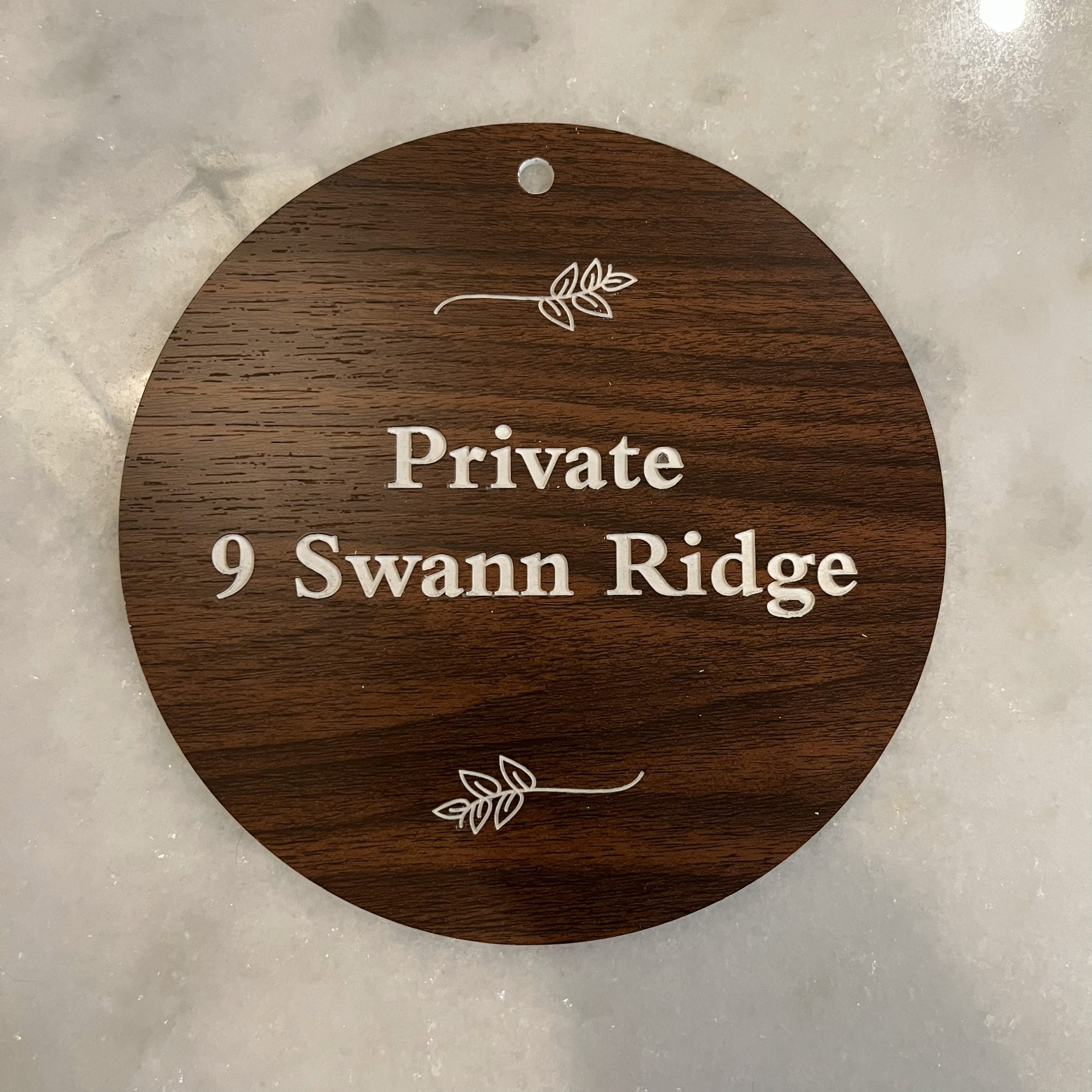 Swann Ridge Custom Engraved Address Sign (Neighborhood Order) | Mad ...